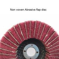 China Nonwoven 60 Grit Flap Wheel Disc For Grinding 100x16mm custom for sale