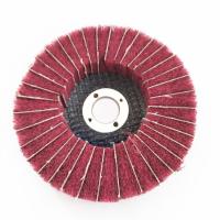 China Nonwoven 60 Grit Flap Wheel Disc For Grinding 100x16mm custom for sale