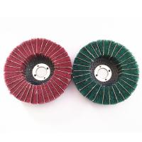 China Nonwoven 60 Grit Flap Wheel Disc For Grinding 100x16mm custom for sale