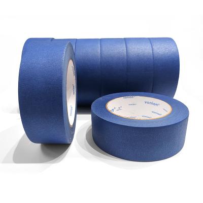 China Blue White Automotive Paint Masking Tape Pressure Sensitive Adhesive In Bulk ODM for sale