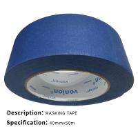 China Blue White Automotive Paint Masking Tape Pressure Sensitive Adhesive In Bulk ODM for sale