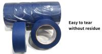 China Blue White Automotive Paint Masking Tape Pressure Sensitive Adhesive In Bulk ODM for sale