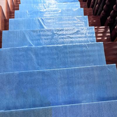 China Disposable Fleece Floor Protection Roll Non Slip Drop Cloth For Painting for sale