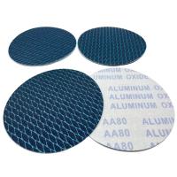 China Rhombus Zirconia Diamond Orbital Sanding Pads Discs Non Porous 80 Grit for sale