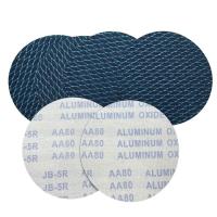 China Rhombus Zirconia Diamond Orbital Sanding Pads Discs Non Porous 80 Grit for sale