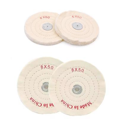 China 3 Inch Uncombed Loose Cotton Buffing Wheel For High Shine Polishing Metal Automotive for sale