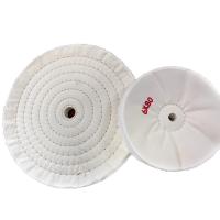 China 3 Inch Uncombed Loose Cotton Buffing Wheel For High Shine Polishing Metal Automotive for sale