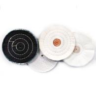 China 3 Inch Uncombed Loose Cotton Buffing Wheel For High Shine Polishing Metal Automotive for sale