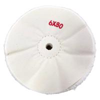 China 3 Inch Uncombed Loose Cotton Buffing Wheel For High Shine Polishing Metal Automotive for sale