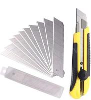 China High Carbon Steel Retractable Utility Knife Blades Box Cutting Tool 180mm for sale