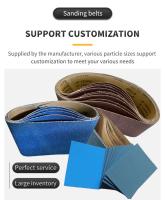 China Industrial Zirconium Aluminium Oxide Sanding Belts Sandpaper 4inchx24 for sale
