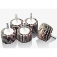 China Brown Aluminum Oxide Shaft Mounted Flap Wheels 40mm For Die Grinders for sale