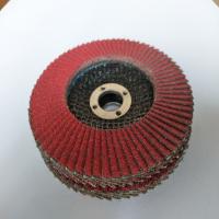 China 40 Grit Coarse Ceramic Abrasive Flap Disc 125mm For Die Grinder 12200RPM for sale