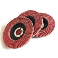 China 40 Grit Coarse Ceramic Abrasive Flap Disc 125mm For Die Grinder 12200RPM for sale