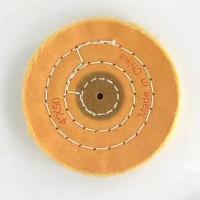China 4 Inch Polishing Cotton Wheel White Yellow For Jewelry Finishing 3500RPM ODM for sale
