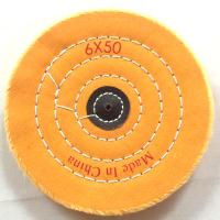 China 4 Inch Polishing Cotton Wheel White Yellow For Jewelry Finishing 3500RPM ODM for sale