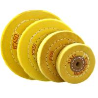 China 4 Inch Polishing Cotton Wheel White Yellow For Jewelry Finishing 3500RPM ODM for sale