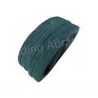 China Nylon Blue Nonwoven 100mm Sanding Belts 75 X 457 For Drum Sander for sale