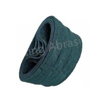 China Nylon Blue Nonwoven 100mm Sanding Belts 75 X 457 For Drum Sander for sale