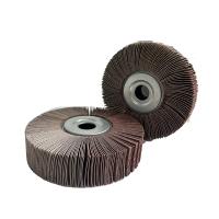 China 165x40mm Heavy Duty Abrasive Flap Wheel 40-400 Grit For Surface Grinding Finishing for sale