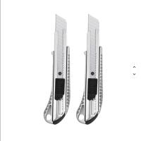 China Robust Aluminum Utility Knife 18mm 9mm Snap Off Blades Heavy Duty for sale