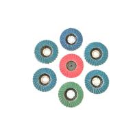 China Nylon Plastic Backing Mini Flap Abrasive Sanding Disc 2