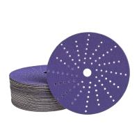 China ODM Ceramic Abrasive Sanding Disc Sandpaper 150mm Aluminum Oxide Cyclone Hole for sale