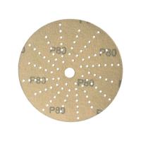 China ODM Ceramic Abrasive Sanding Disc Sandpaper 150mm Aluminum Oxide Cyclone Hole for sale