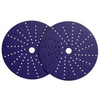 China ODM Ceramic Abrasive Sanding Disc Sandpaper 150mm Aluminum Oxide Cyclone Hole for sale