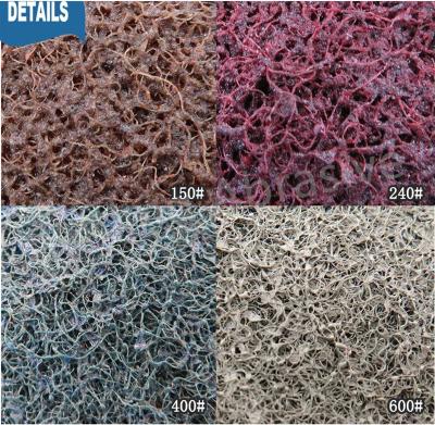 China 100mm Nonwoven Nylon 2x42 Sanding Belts For Wire Drawing Wood Surface Polishing for sale