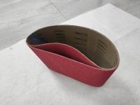 China OEM 2x48 Ceramic Red Abrasive Sanding Belt Paper Based For Steel Polishing for sale