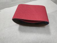 China OEM 2x48 Ceramic Red Abrasive Sanding Belt Paper Based For Steel Polishing for sale