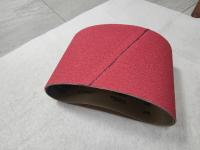 China OEM 2x48 Ceramic Red Abrasive Sanding Belt Paper Based For Steel Polishing for sale