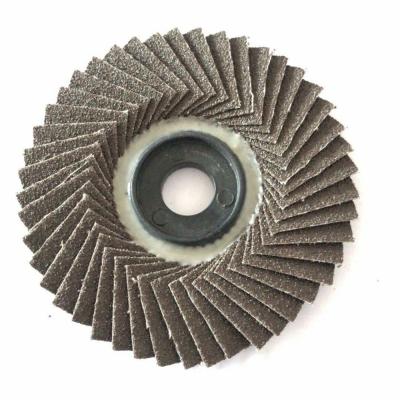 China Kingcattle KX565 Flexible AO Abrasive Flap Disc For Aluminum 4inch 40 Grit for sale