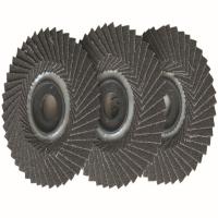 China Kingcattle KX565 Flexible AO Abrasive Flap Disc For Aluminum 4inch 40 Grit for sale