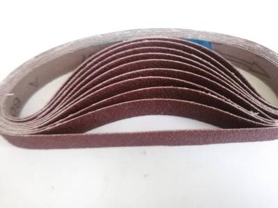 China 180 Grit 10mm Narrow Abrasive Ceramic Belt Sander Belts Sandpaper For Belt Sander for sale