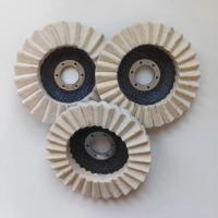 China Metal Buffing Sander Wool Felt 80-240 Grit Flap Disc Wheel Marble Fiberglass Backing for sale