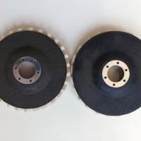 China Metal Buffing Sander Wool Felt 80-240 Grit Flap Disc Wheel Marble Fiberglass Backing for sale
