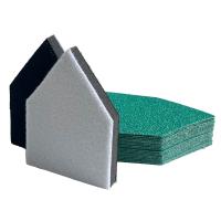 China Triangle Zirconia Abrasive Hook And Loop Sandpaper Sheets For Milwaukee Fuel Sanders for sale