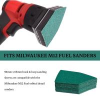 China Triangle Zirconia Abrasive Hook And Loop Sandpaper Sheets For Milwaukee Fuel Sanders for sale
