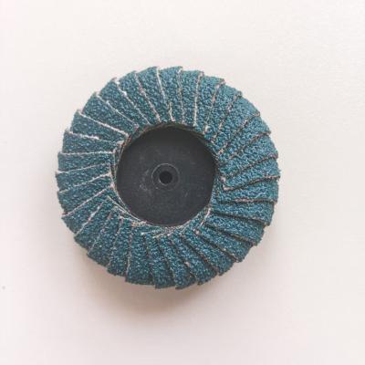 China Zirconium Corundum Half Curved Abrasive Flap Disc flapper wheel For Grinder 3 Inch for sale