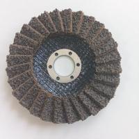 China Coarse Grit Abrasive Non Woven Flap Wheel Disc Sandpaper Flapper 150mm 180mm for sale
