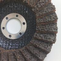 China Coarse Grit Abrasive Non Woven Flap Wheel Disc Sandpaper Flapper 150mm 180mm for sale