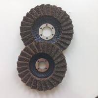 China Coarse Grit Abrasive Non Woven Flap Wheel Disc Sandpaper Flapper 150mm 180mm for sale