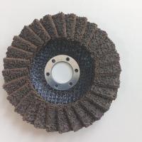 China Coarse Grit Abrasive Non Woven Flap Wheel Disc Sandpaper Flapper 150mm 180mm for sale