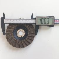 China Coarse Grit Abrasive Non Woven Flap Wheel Disc Sandpaper Flapper 150mm 180mm for sale