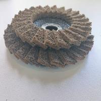 China Coarse Grit Abrasive Non Woven Flap Wheel Disc Sandpaper Flapper 150mm 180mm for sale