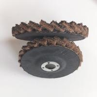 China Coarse Grit Abrasive Non Woven Flap Wheel Disc Sandpaper Flapper 150mm 180mm for sale
