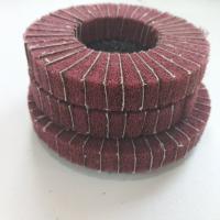 China Aluminium Non Woven Flap Disc Buffing Wheel Nylon Fiber 6 Inch For Grinding Metal for sale