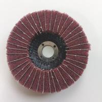 China Aluminium Non Woven Flap Disc Buffing Wheel Nylon Fiber 6 Inch For Grinding Metal for sale